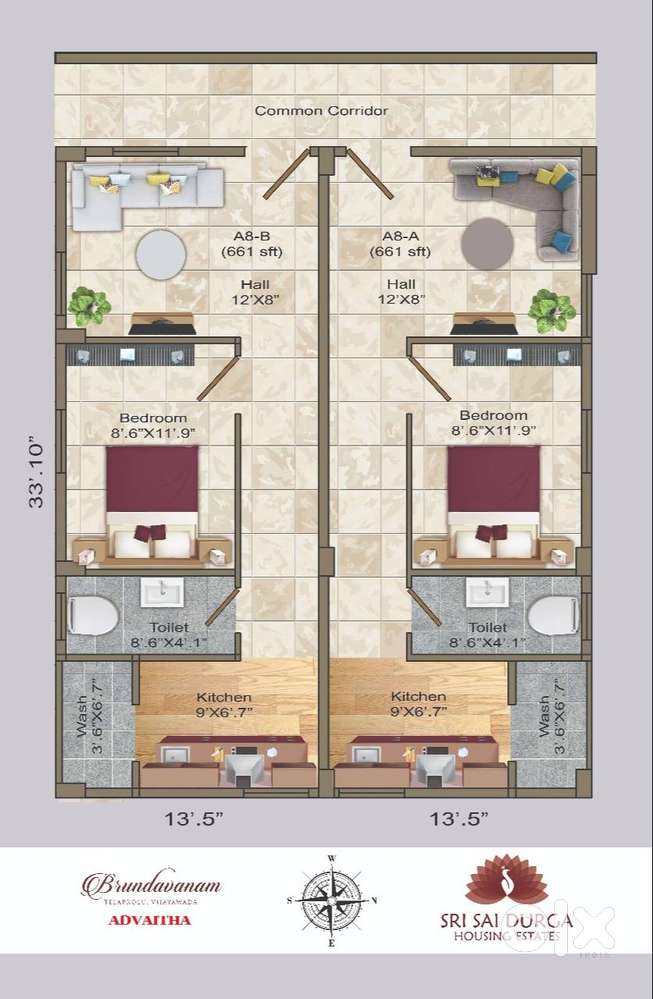 2 BHK Flats Redy to Occupie in Gated Community Appartments - For Sale ...