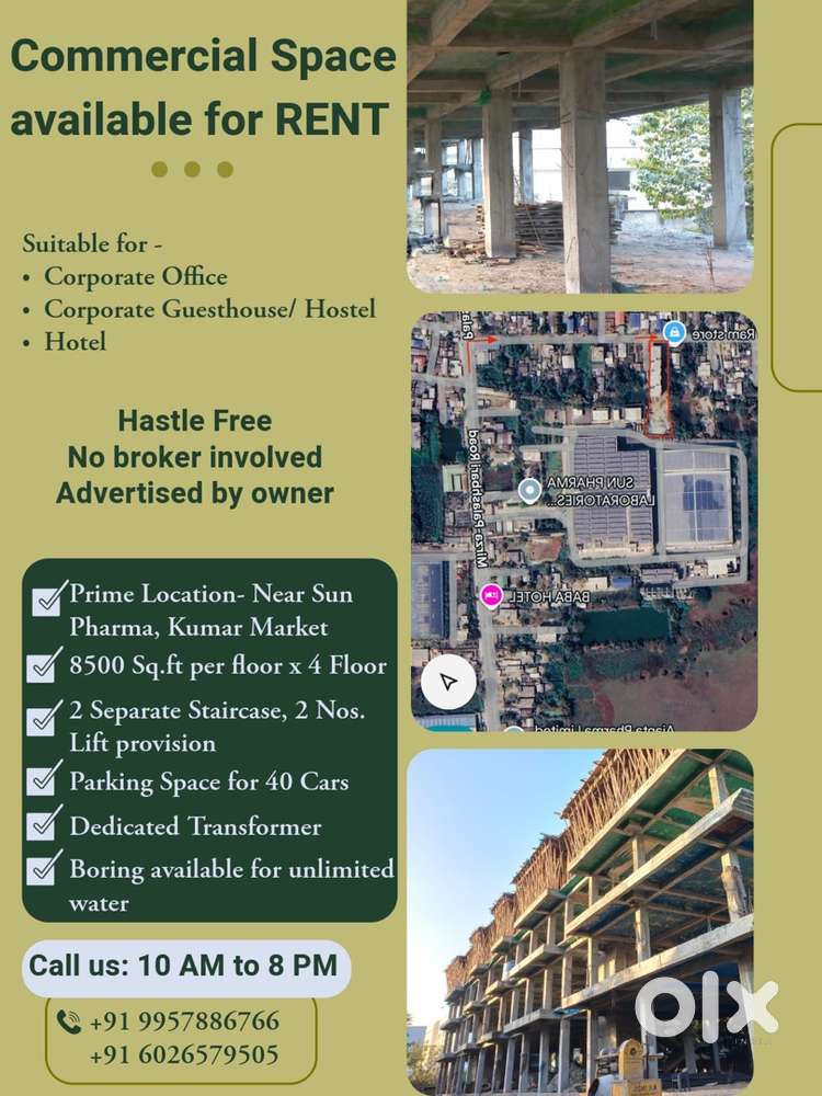 Commercial space available for rent; suitable for office, guest house ...