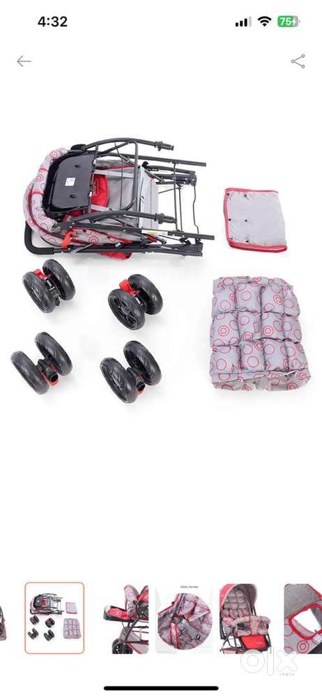 Baby hug cosy cosmo stroller with reversible handle and back pocket ...