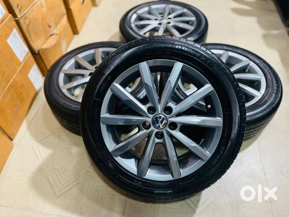 Latest Polo 16}inch Stock Alloy wheels and Goodyear Tyres set of 4 ...