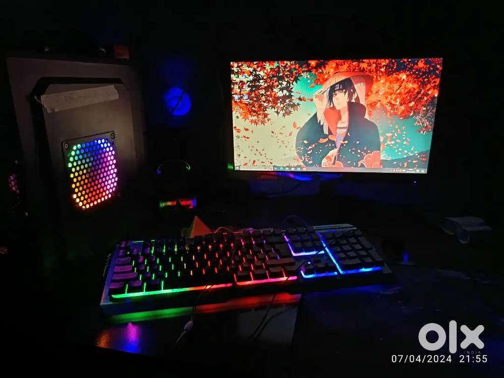Only 6 month use full gaming setup with monitor+keyboard and mouse ...