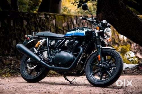 Continental GT 650 slipstream blue full black body with alloy wheels ...