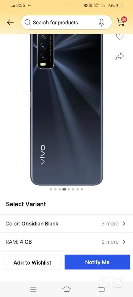 VIVO good condition phone with fingerprint and 4+1 gb ram and 64 gb ...