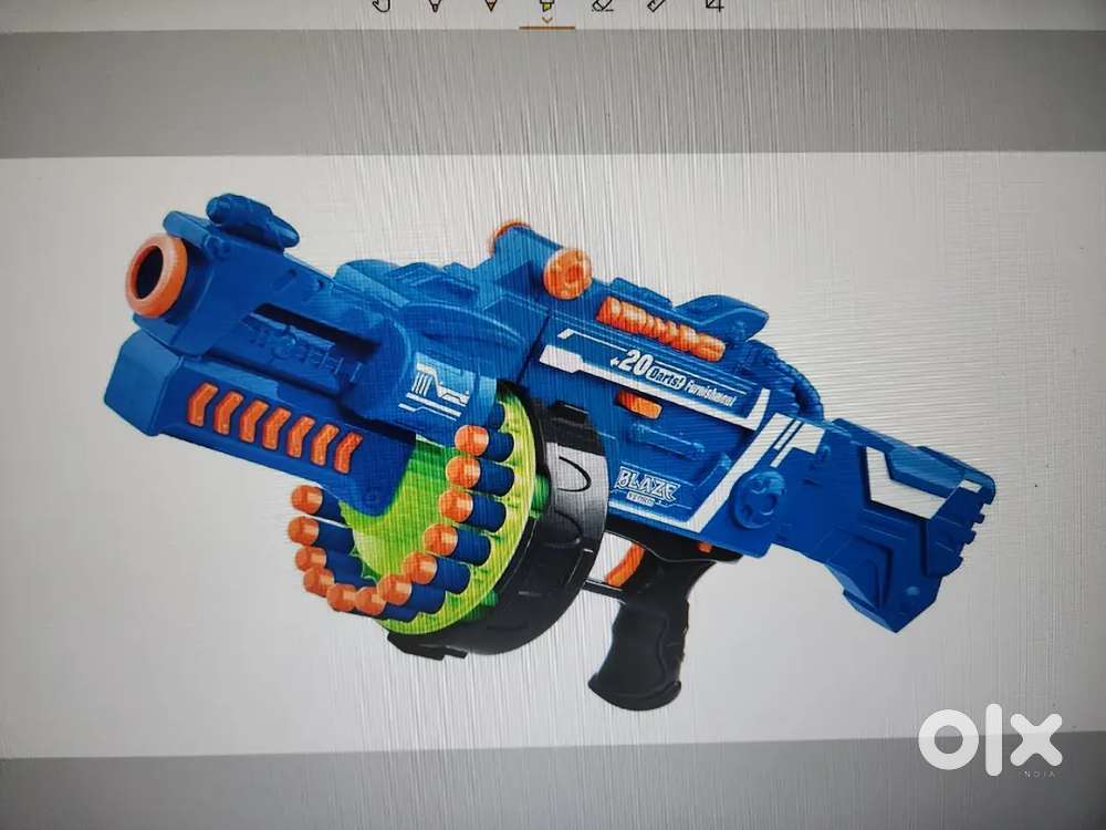 Kids Toy Gun - bullet machine gun (40 bullets) - Battery operated ...