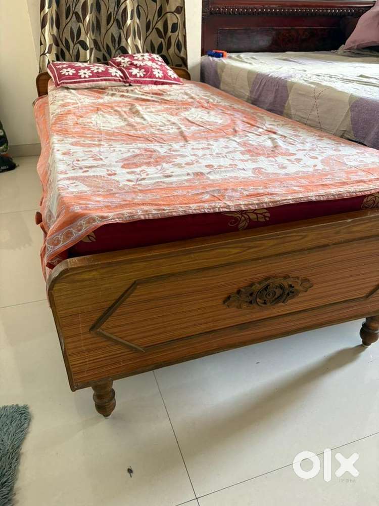Wooden Single Bed Buy Sell Used Furniture in Pune OLX
