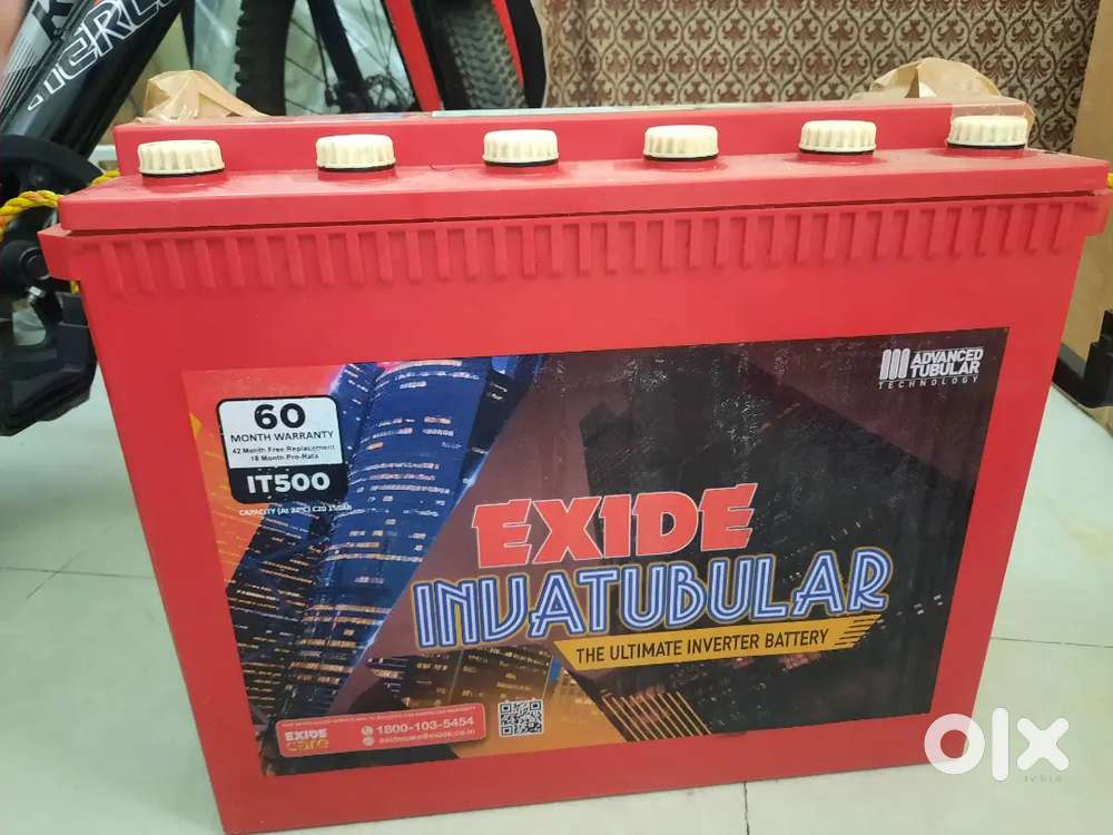 EXIDE INVERTER BATTERY, FULL body cover stand with INVERTER also ...