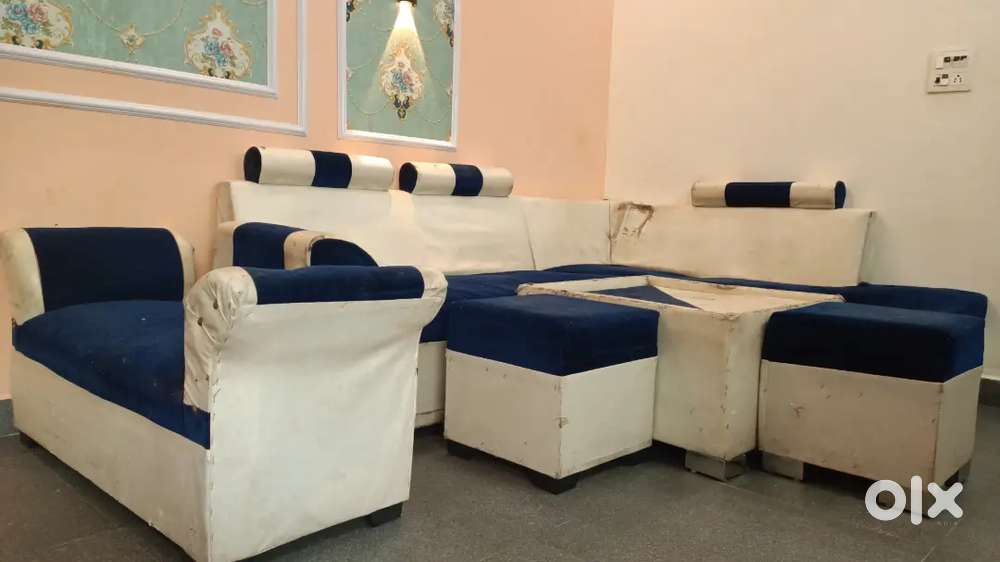 Sofa set 5 seater with cushion ,table,chair and setti - Sofa & Dining ...