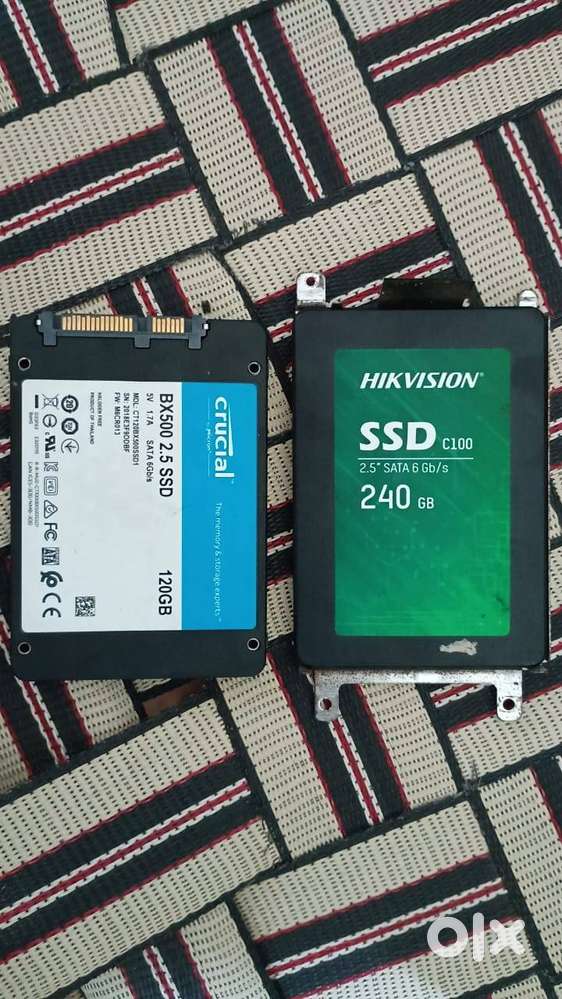 Crucial BX500 120 GB Laptop, Desktop Black SATA Internal Solid State D ...