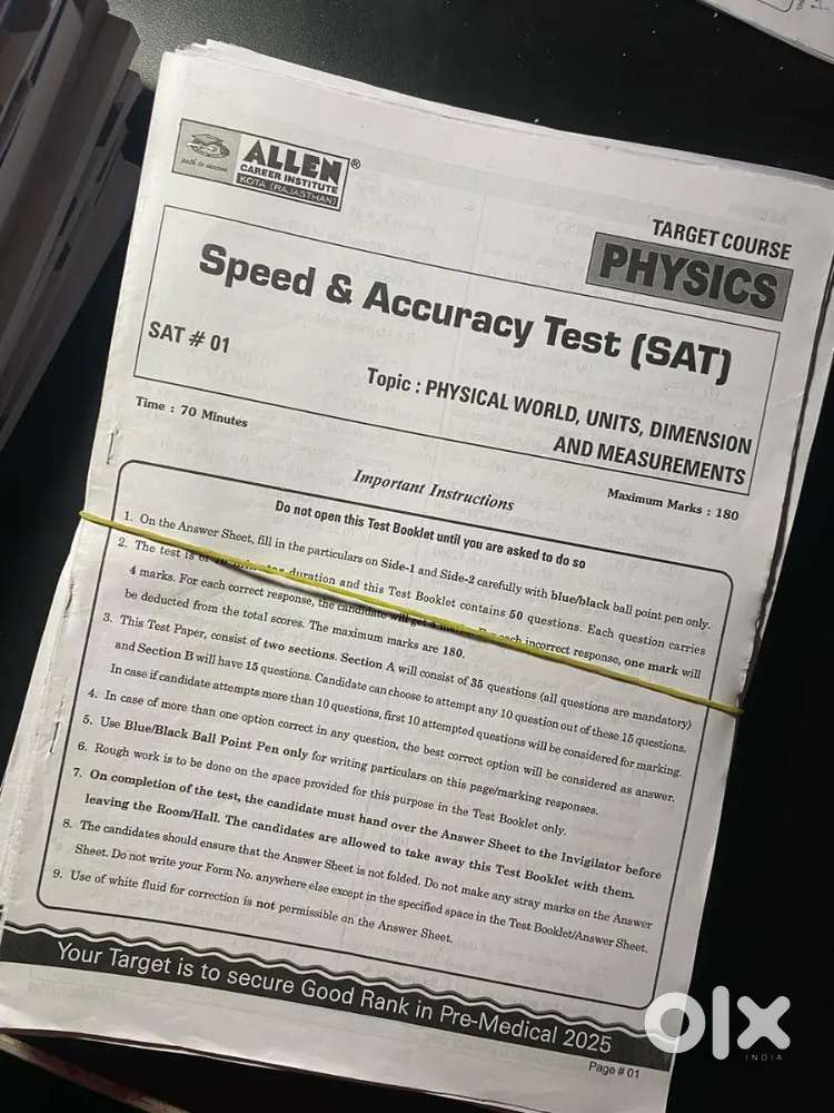 ALLEN NEET SRG MODULE AND SAT PAPERS - Books - 1805135741
