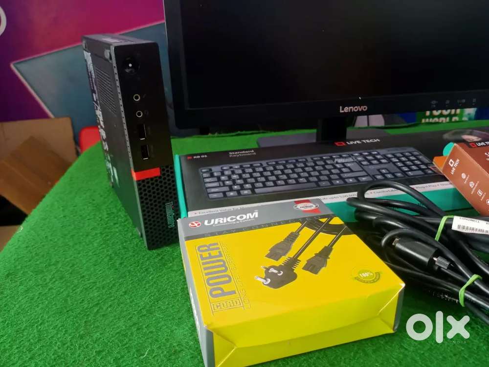 Lenovo Tiny PC With 19 inch LED Monitor i5 7th Gen 8gb RAM 256gb SSD ...