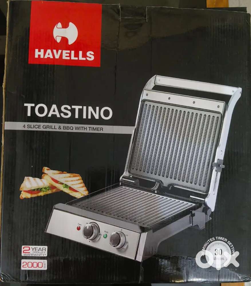 Havells 4 slice Grill and BBQ with timer sandwich maker Kitchen Other Appliances 1788789967