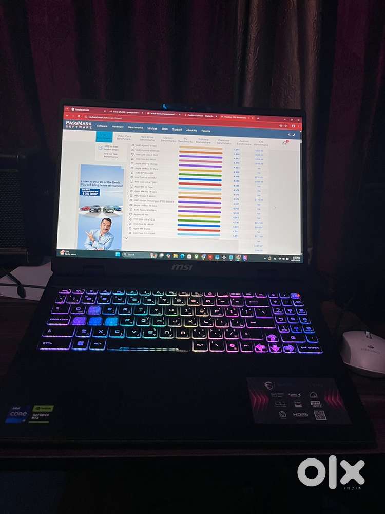 Msi Sword 2025 ( Gaming laptop ) - 14900hx X 4050 Rtx - 10 days old ...
