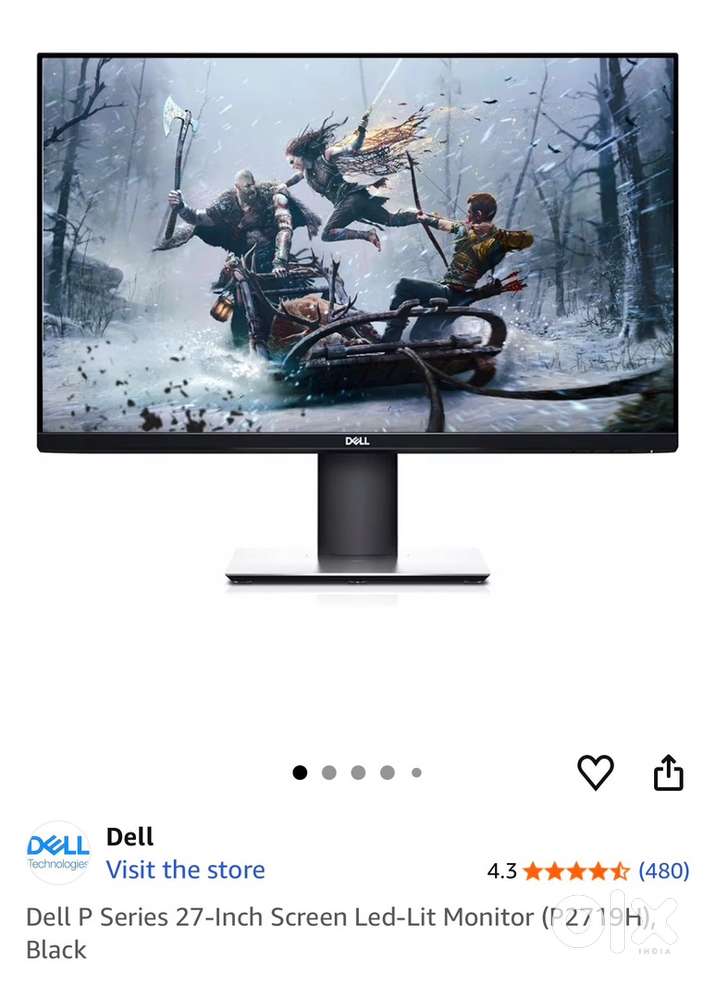 Dell P Series 27-Inch Screen Led-Lit Monitor (P2719H), Black ...