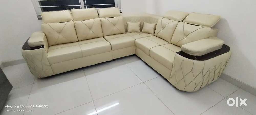 New kit kat model L Shape Sofa dimand button available Starf Furniture ...