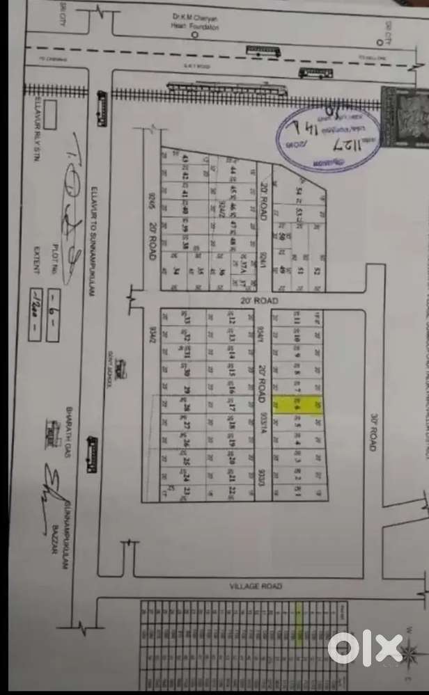 plot for sale of 1200 sqft with patta - Lands & Plots - 1814945072