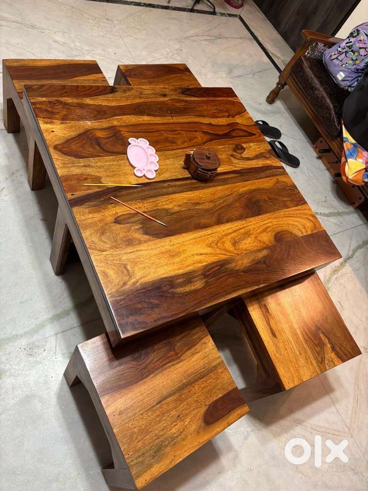 Wooden center table olx store