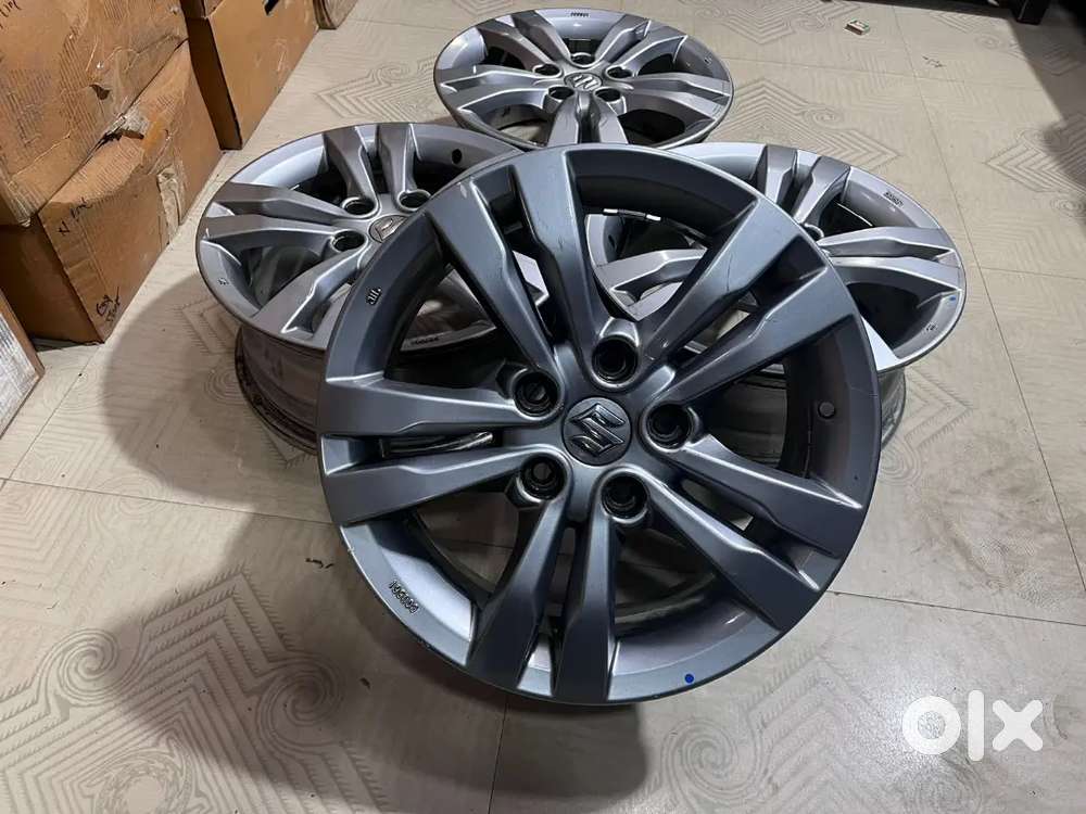 16-inch Maruthi Brezza Stock Alloy wheels set of 4 lite used - Spare ...
