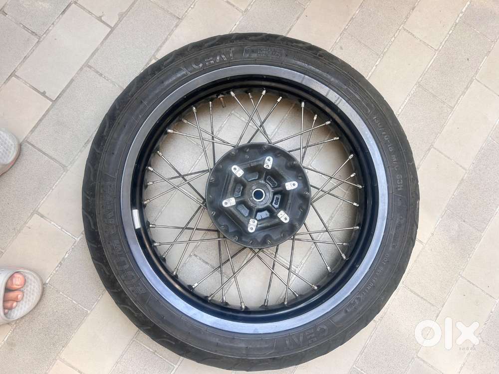 Continental GT 650 / Interceptor 650 Spoke Rims & Stock Tyre's - Spare ...