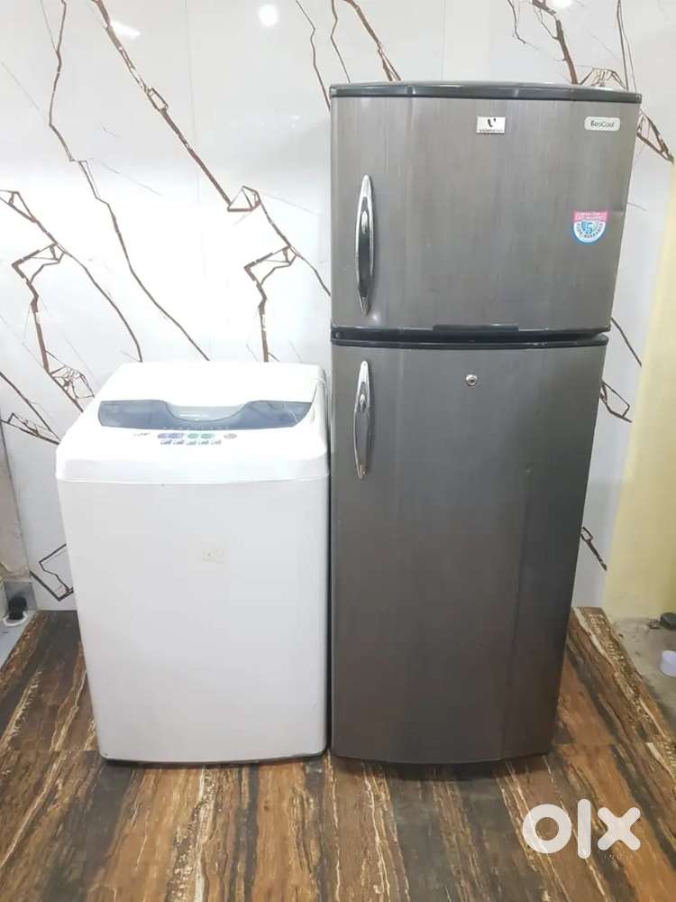 Videocon double door refrigerator & lg automatic washing machine ...