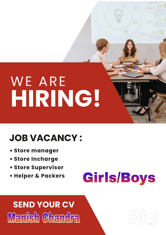 Full time job apply in helper store keeper supervisor 100% JOB HERE ...