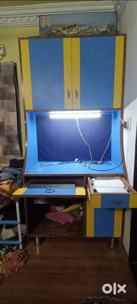 Plywood Study table with storage - Kids Furniture - 1812670072