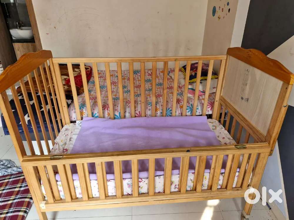 Baby Wooden Crib Buy Sell Used Furniture in India OLX