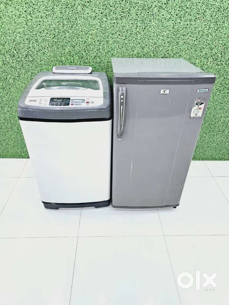 Videocon S/D fridge & Samsung Digital 6.2kg T/L washing machine ...
