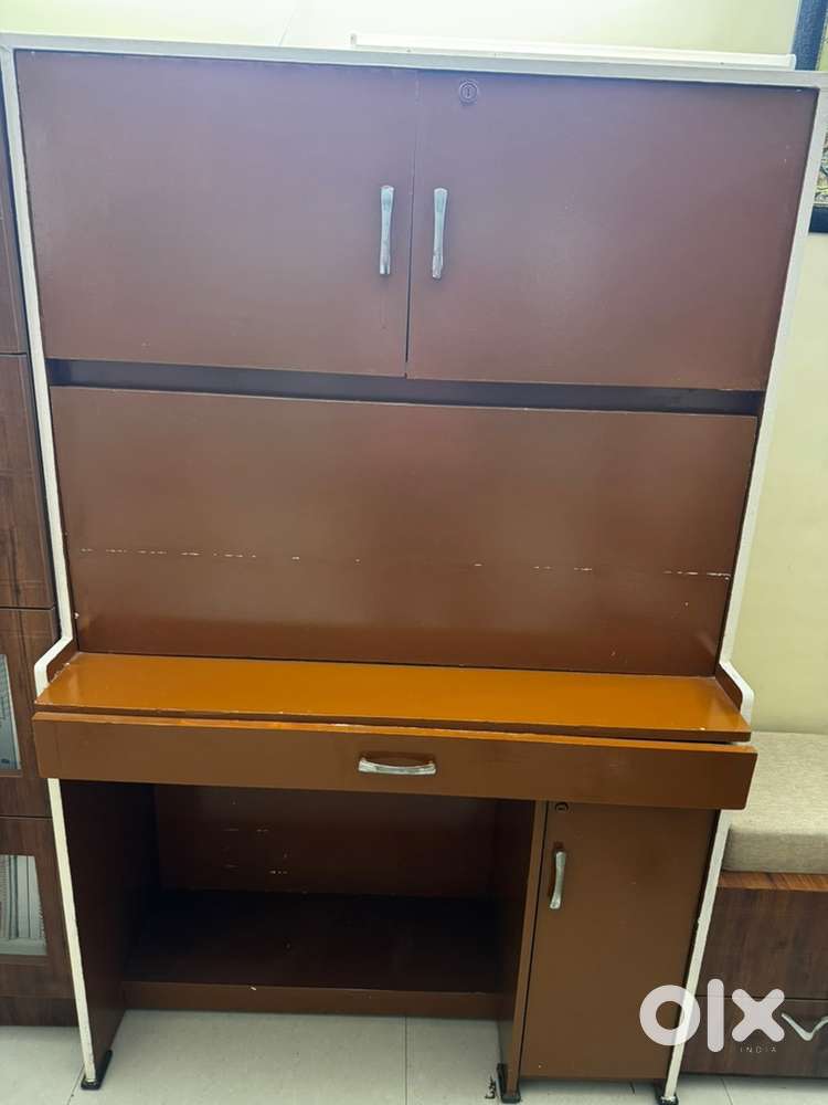 Study Table - 2 covered cupboards, 1 Drawer, Foldable Table - Other ...