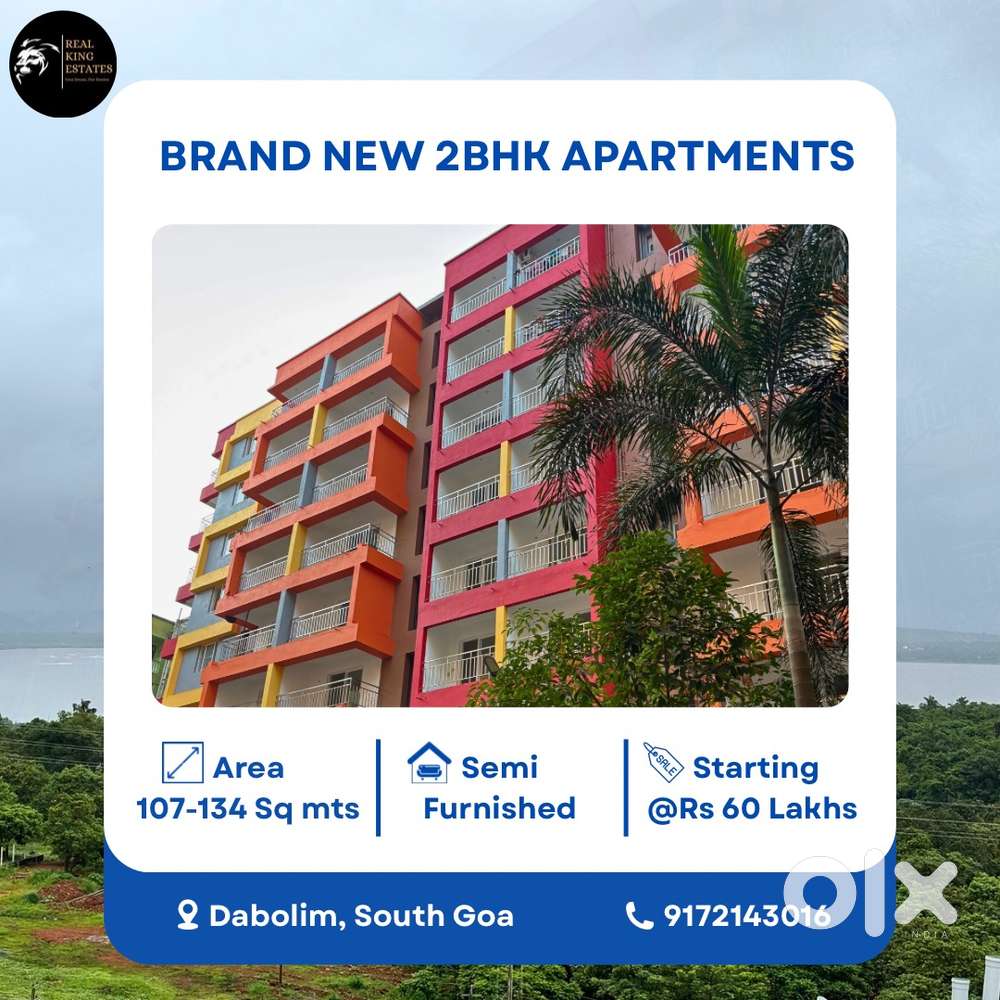 Brand New 2BHK Flats for Sale in Dabolim Near Airport! - For Sale ...