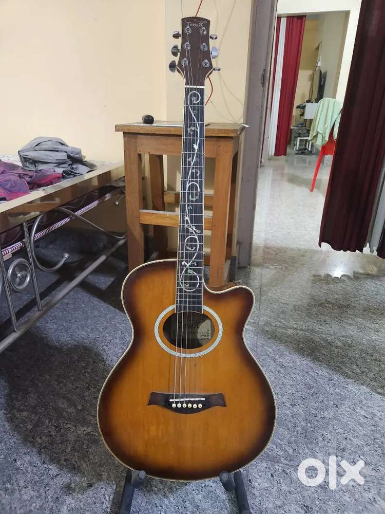 Semi acoustic guitar with stand - Musical Instruments - 1794712885