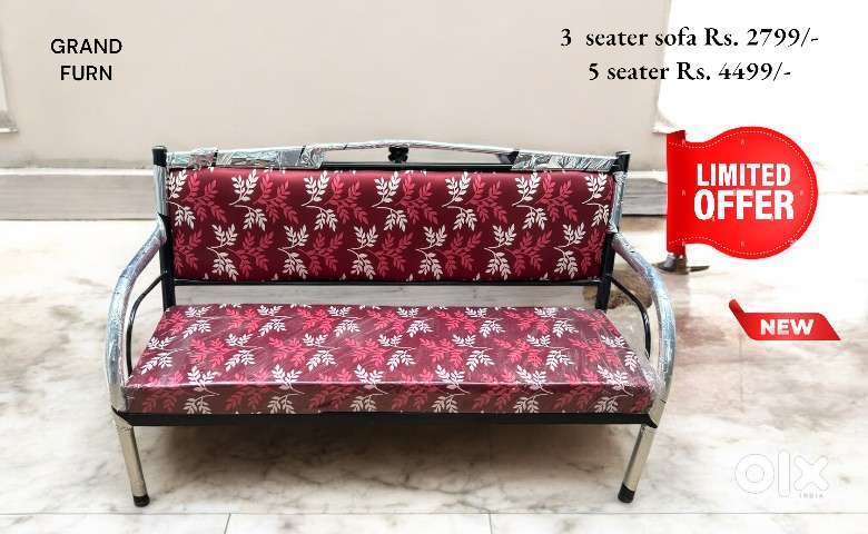 3 seater steel sofa price store
