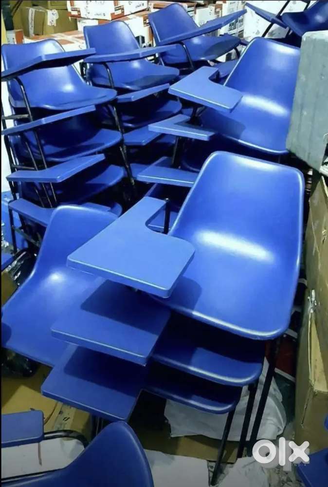 New Fresh Blue Writing Pad Training / Coaching / Tuition Student Chair ...