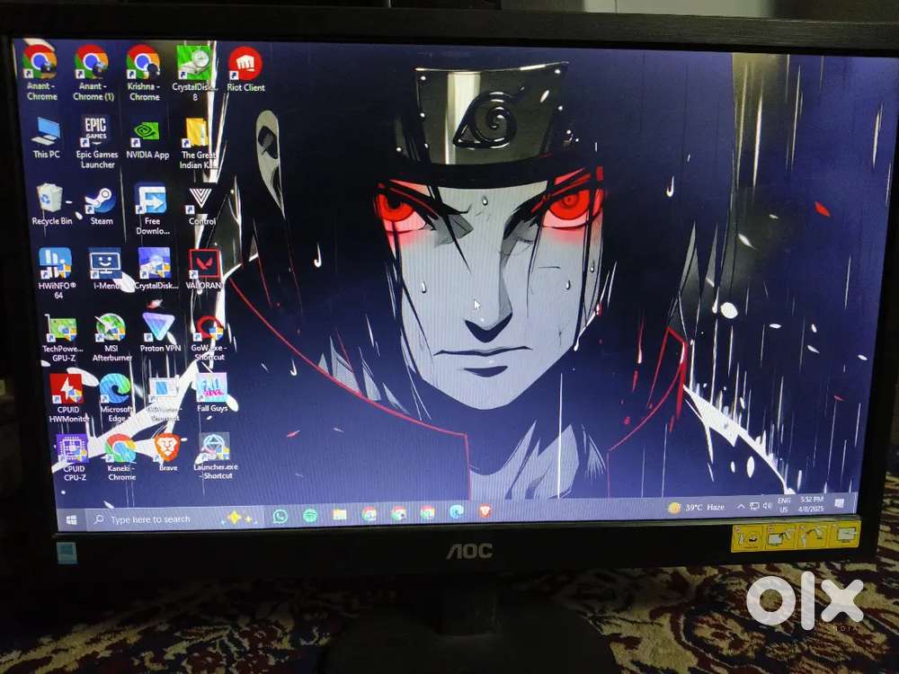 AOC E970SW Computer Monitor, TV, 18.5 inch HD Monitor, AOC Monitor VGA ...