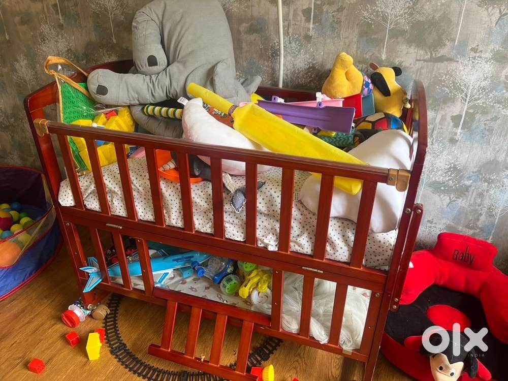 LuvLap Baby bed Cot Rocker with mosquito net & extndable bed - Kids ...