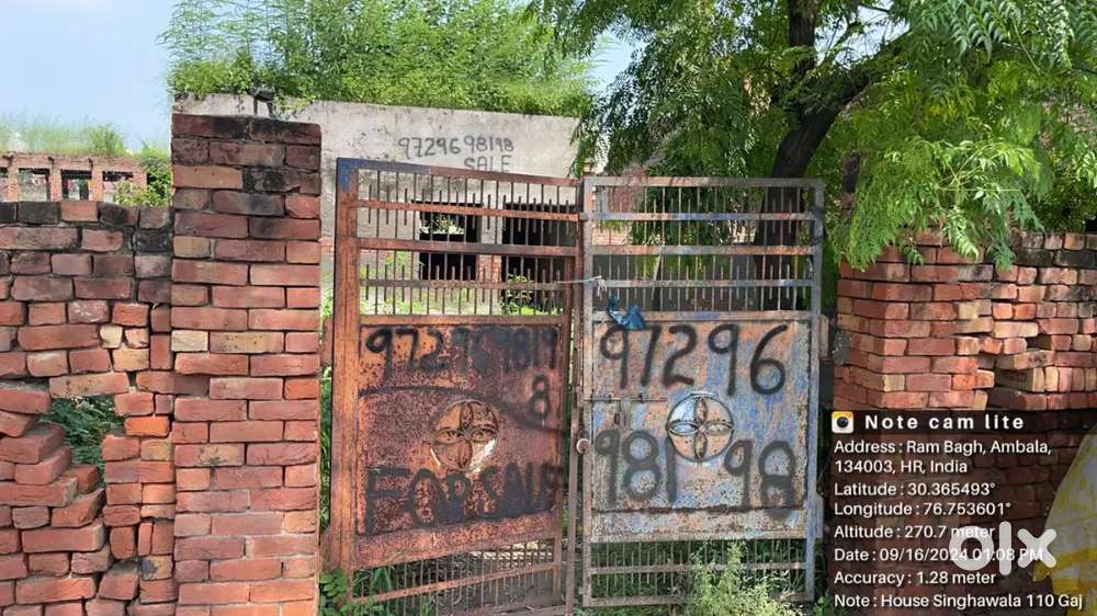110 Gaj Plot SINGHAWALA AMBALA with Boundry Wall & roo - Lands & Plots ...