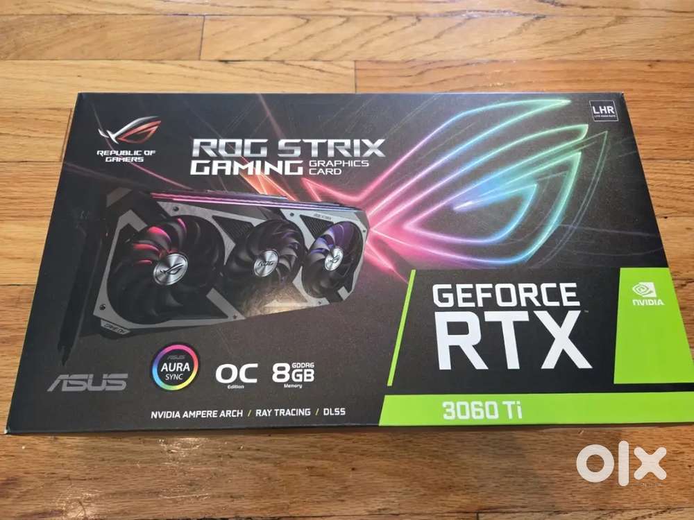 2and hand ASUS ROG Strix GeForce RTX 3060 Ti 8GB GDDR6 Gaming GPU ...