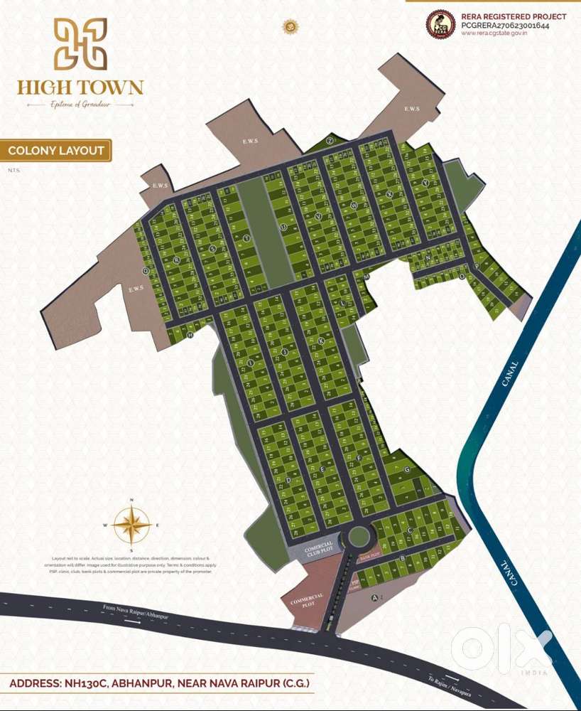 592 Sq.Ft. Premium Villa Plot, At Abhanpur-Rajim National Highway ...