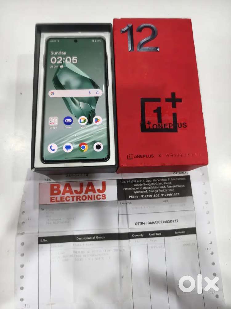 One Plus 12 12/256 GB Green Colour Indian purchased - Mobile Phones ...