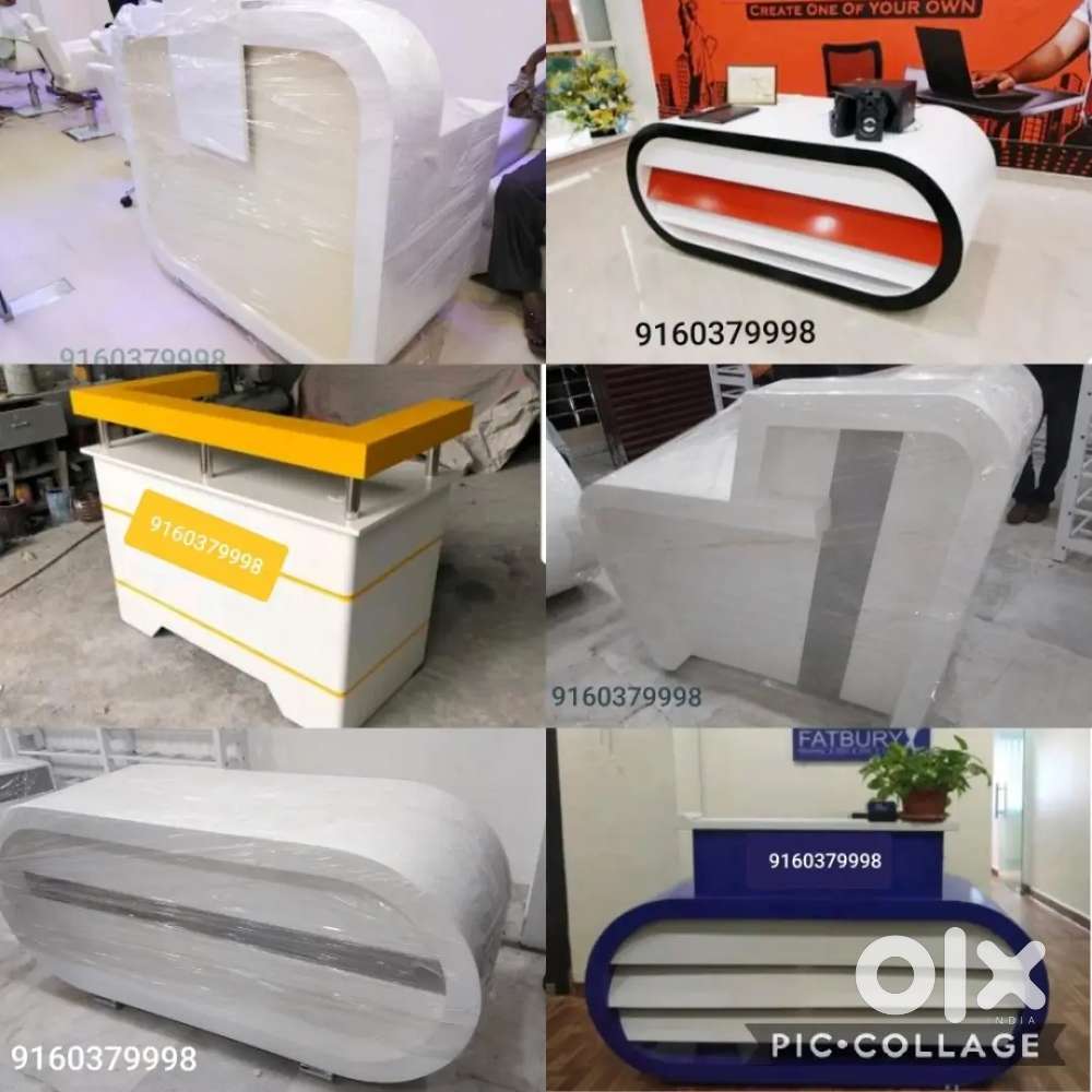 Reception table cash Counter front office desk office table furniture ...