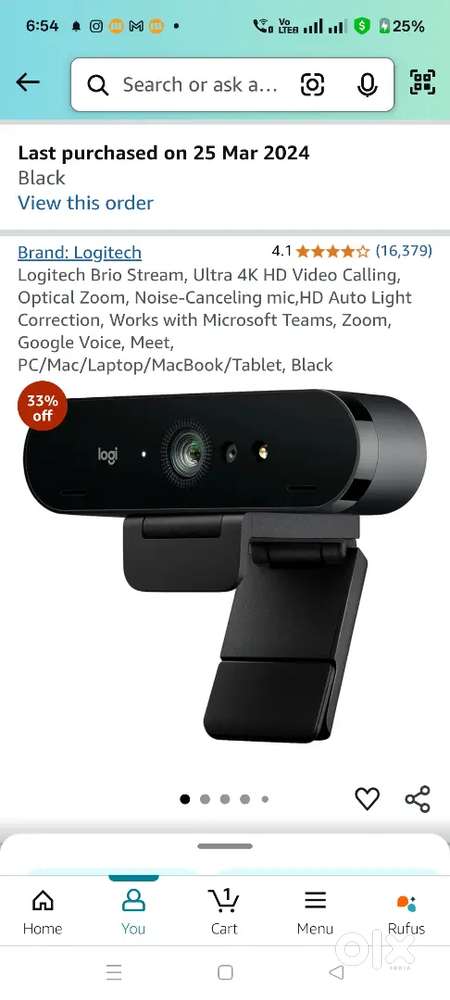 Logitech brio ultra 4k HD webcam - Cameras & Lenses - 1801074577