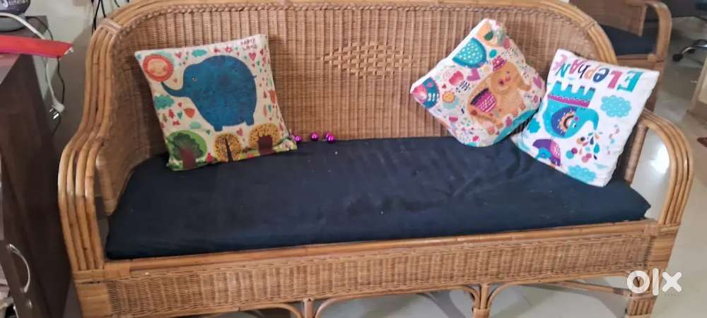 Olx cane sofa set store