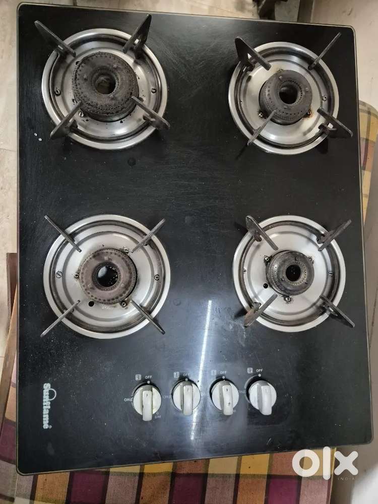 Sunflame 4 burner gas stove | Glass Top | Four Burner | cooktop ...