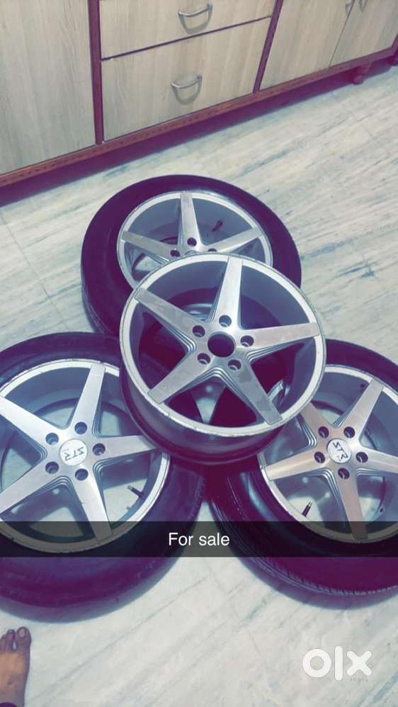16 inch star alloy wheel 2 tyre new 5000 km running with warranty ...