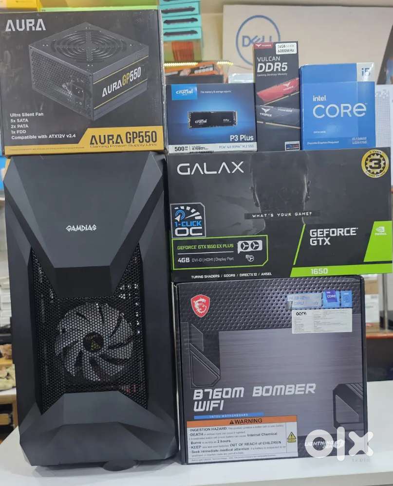 i5 13th GEN DESKTOP VIDEO ADTING GAMING GTX 1650 GRAPHICS 550WATT SMPS ...