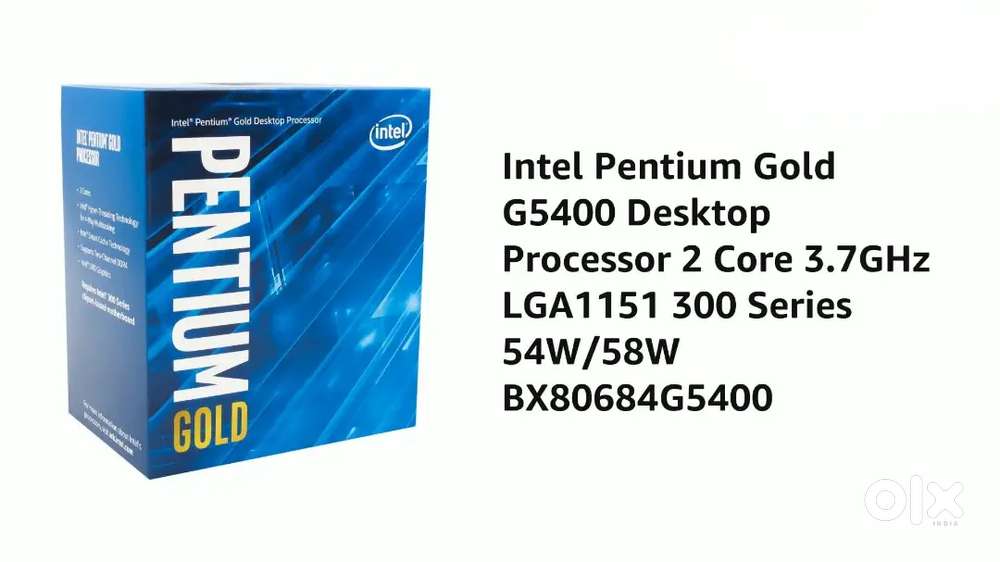 Intel Pentium Gold G5400 Desktop Processor 2 Core LGA1151 300 series - Computer Accessories ...