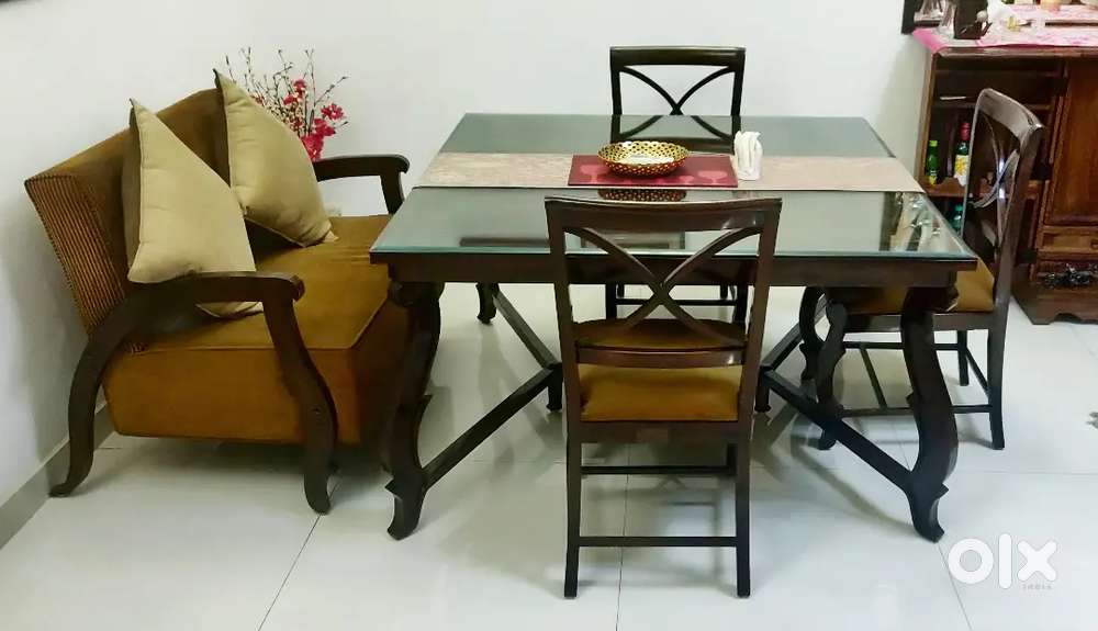 5 Seater Dining Table, pure Sheesham wood - Sofa & Dining - 1772381184