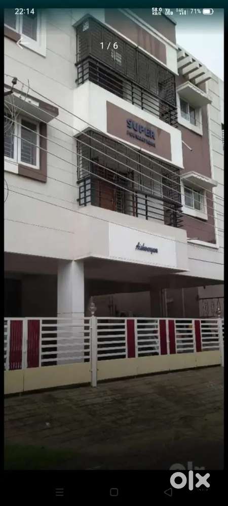 3 BHK,Lift,Behind Porur Saravana Stores,Close to Arocot and Guindy Ro ...