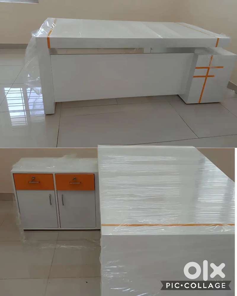 Classy and elegant office table reception conference workstation chair ...