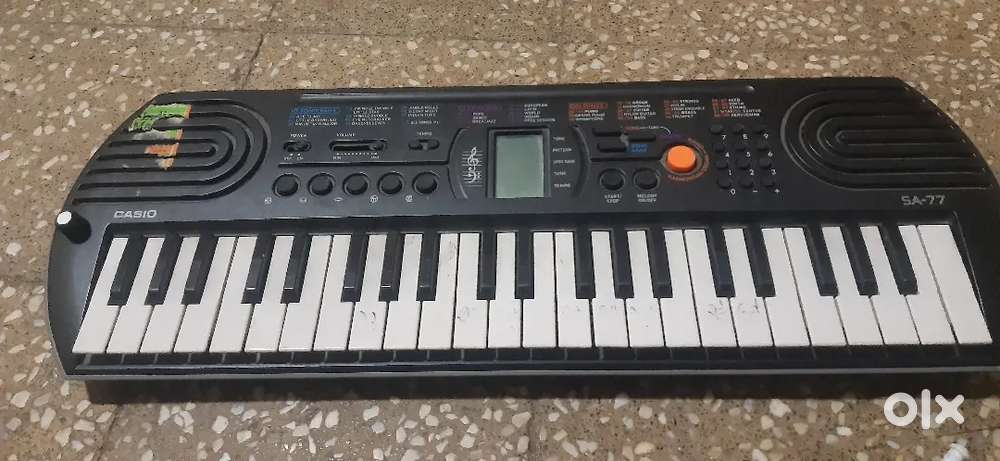 casio sa77 piano keyboard + adapter. Harmoniam tone. - Musical ...