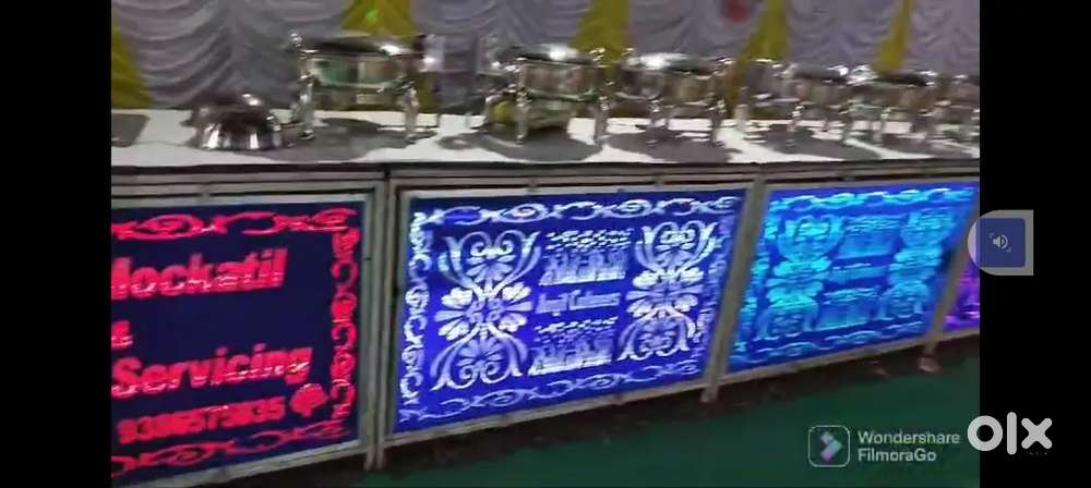 Crockery ka saman LED counter, hydraulic donga, plate, quarter plate ...